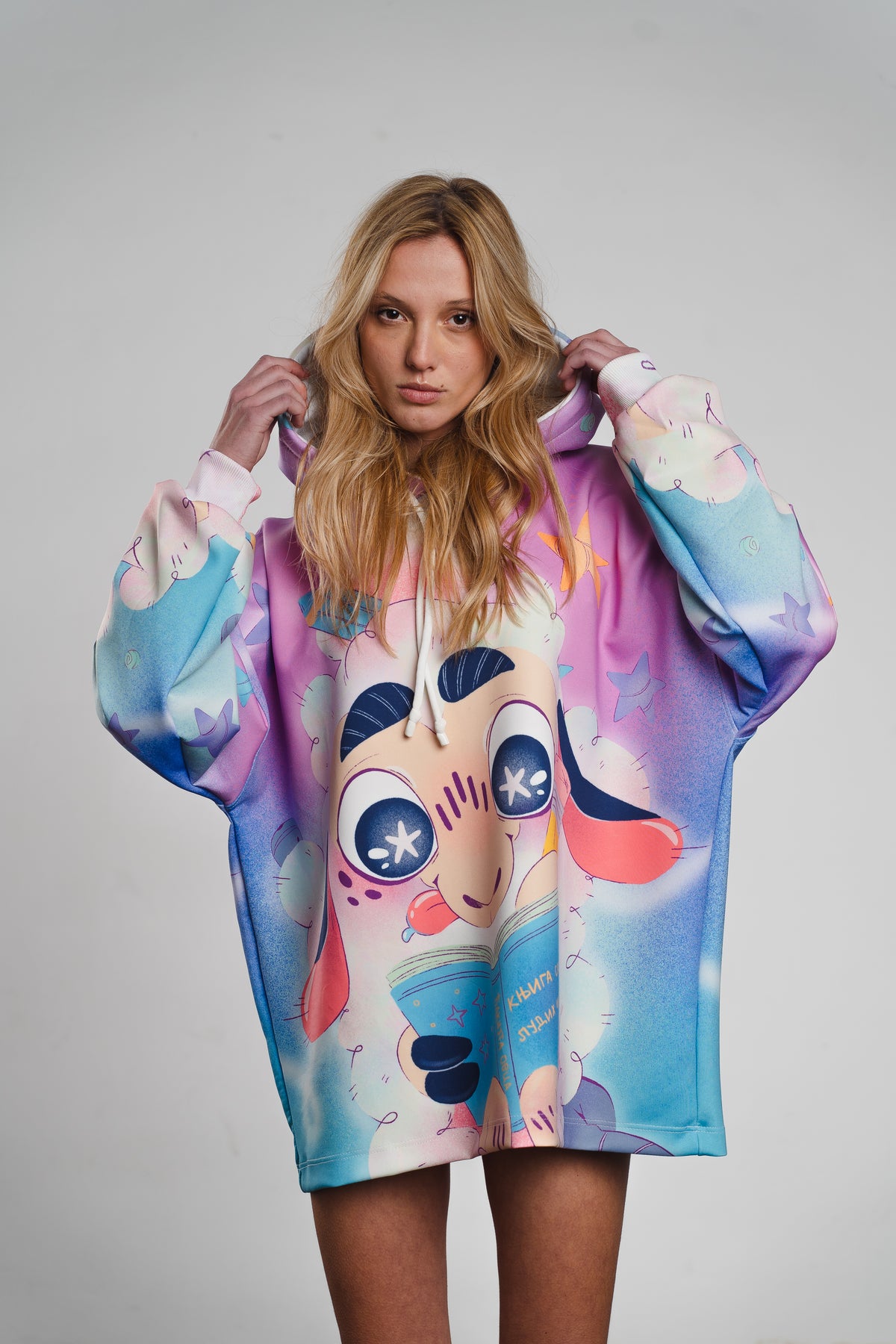 W's Oversized Book Hoodie | Wacky Sheep