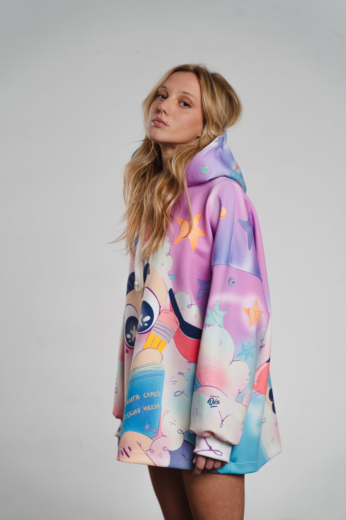 W's Oversized Book Hoodie | Wacky Sheep