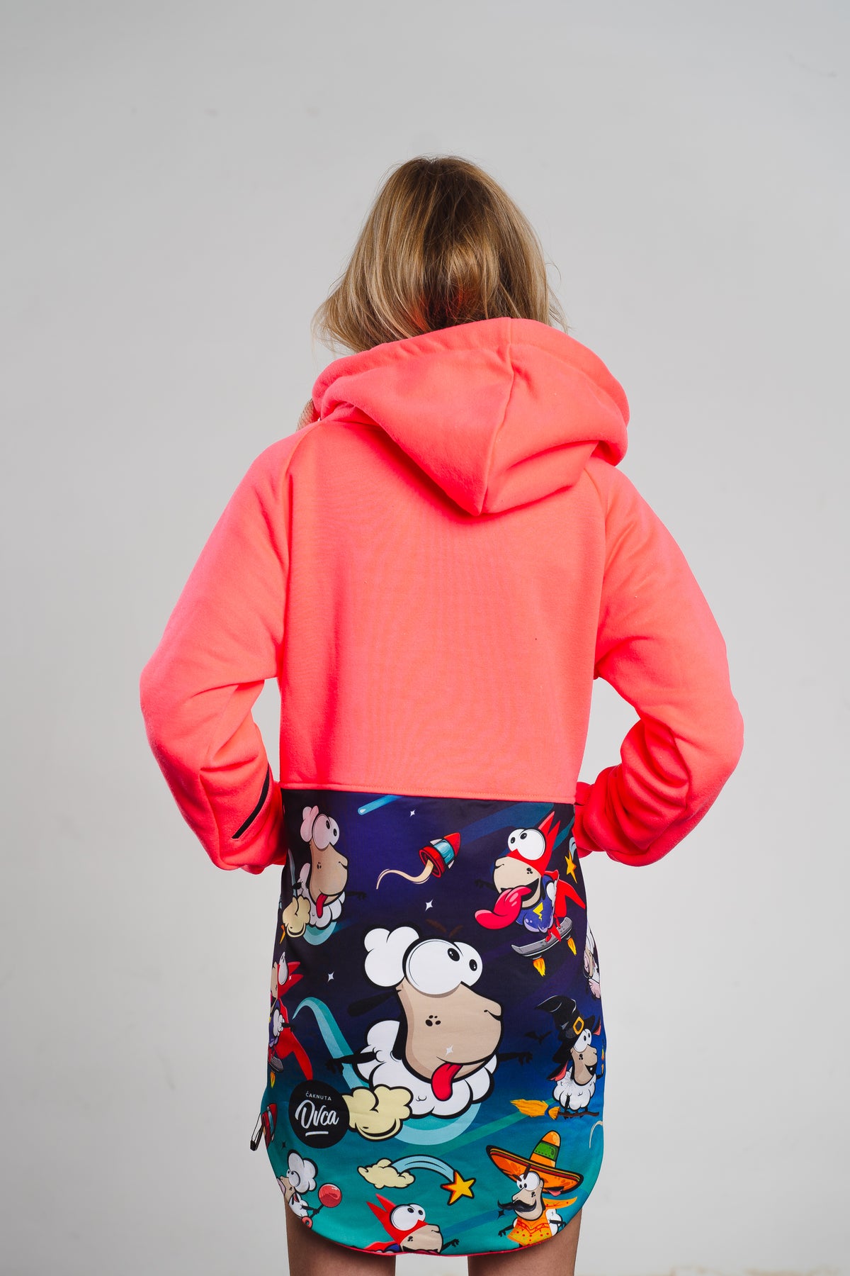 W's Classic Pink Rope Hoodie | Wacky Sheep