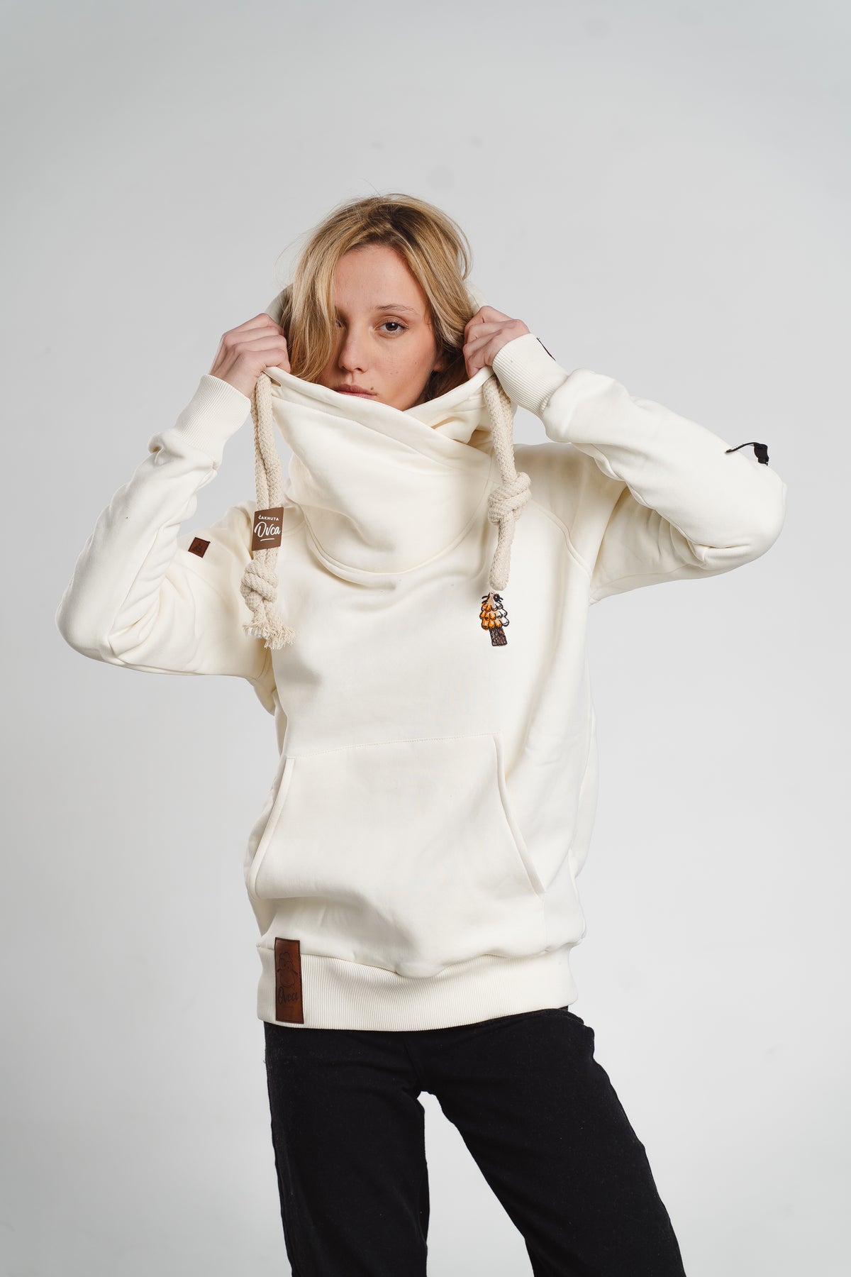 W's Classic Beige Hoodie | Wacky Sheep