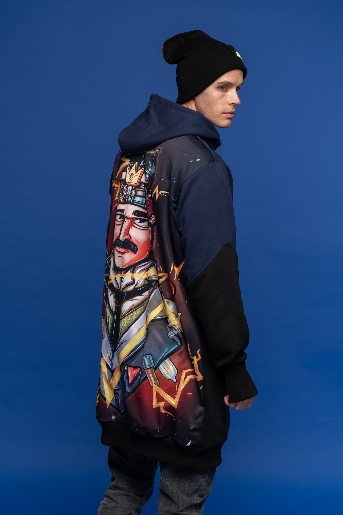 M's Long Tesla Hoodie | Wacky Sheep