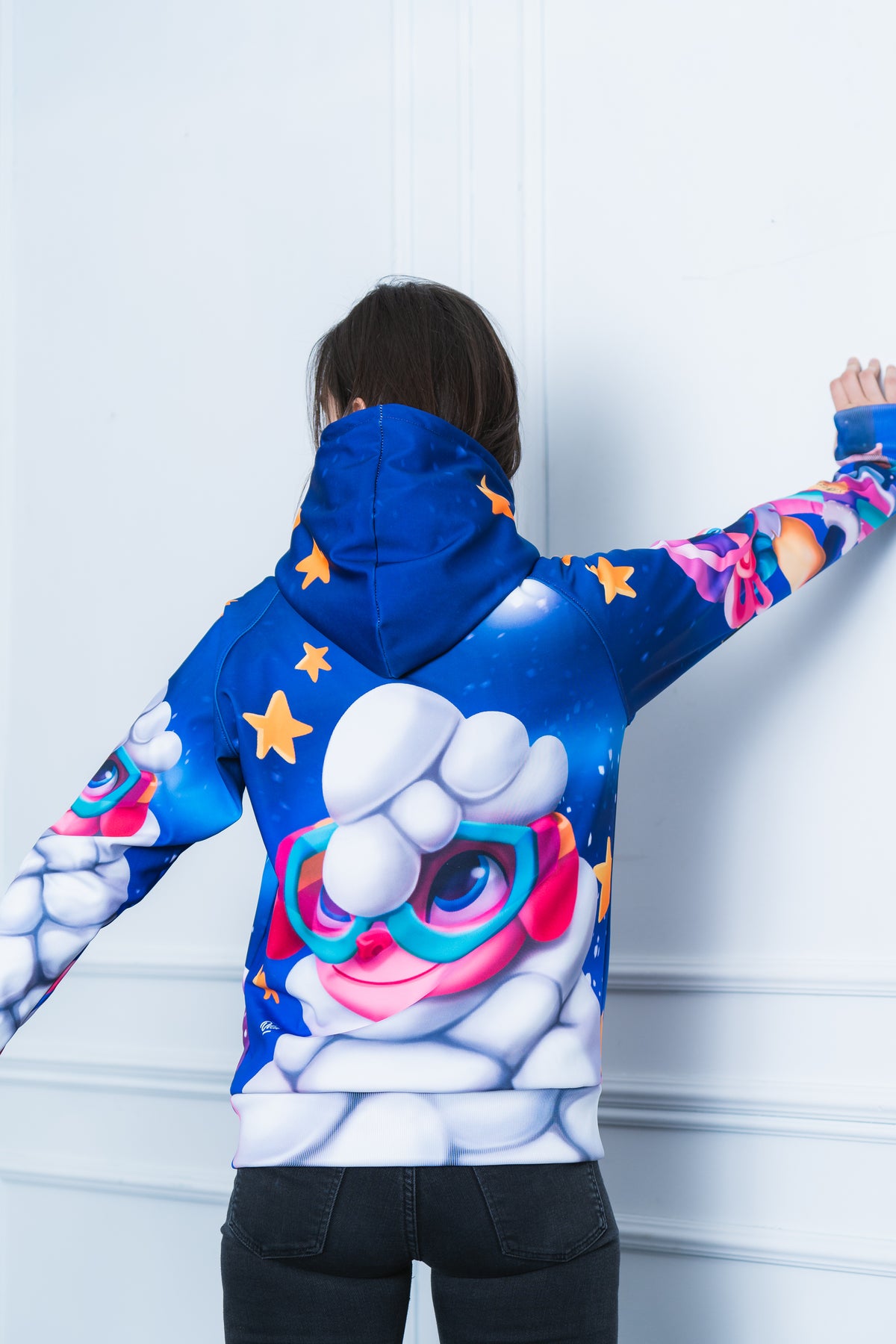 W's Stars Zip Hoodie | Wacky Sheep