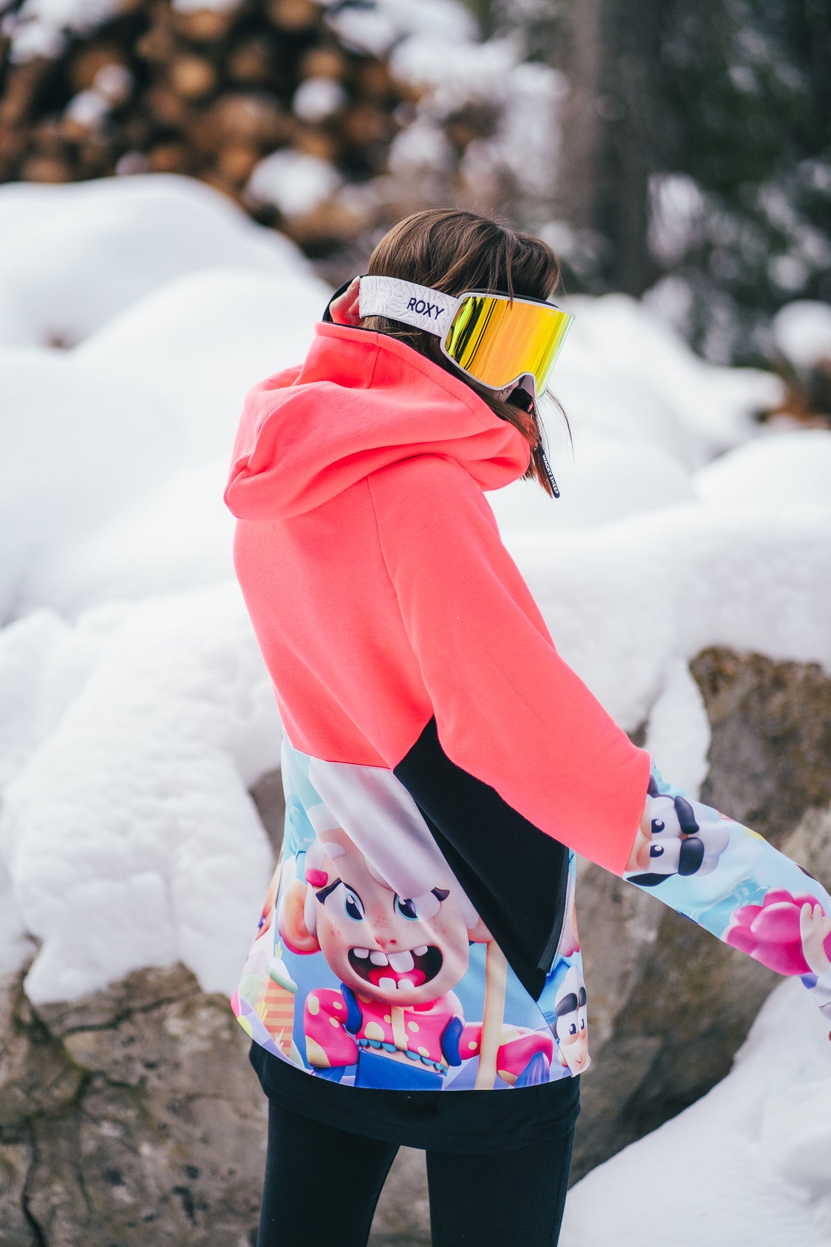 W's Pink 3D Zip Hoodie | Wacky Sheep