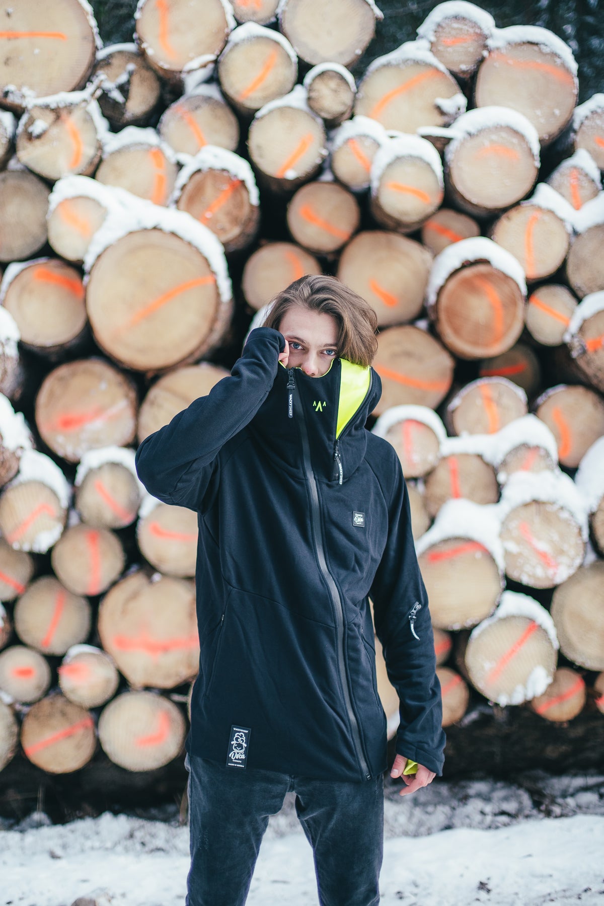 M's Black Zip Hoodie | Wacky Sheep