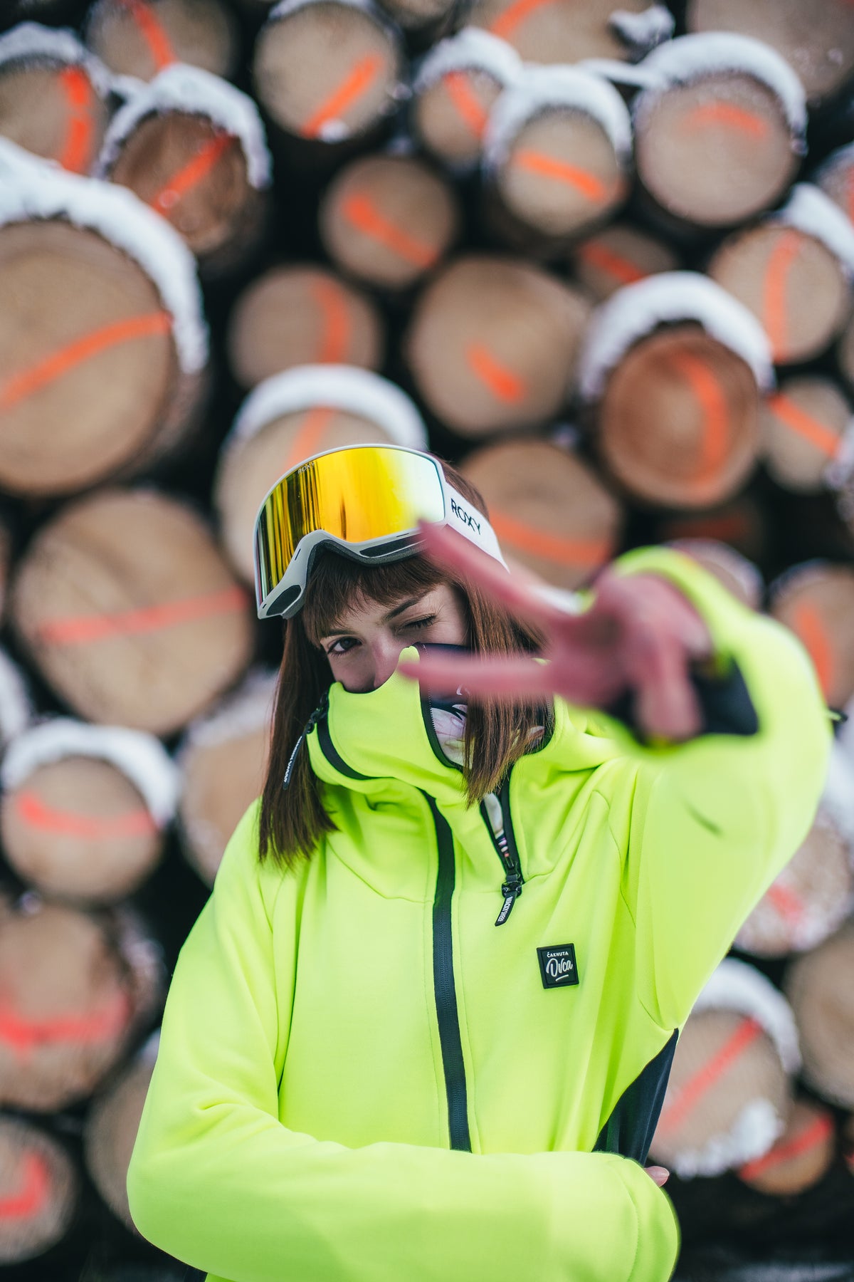 W's Neon Zip Hoodie | Wacky Sheep