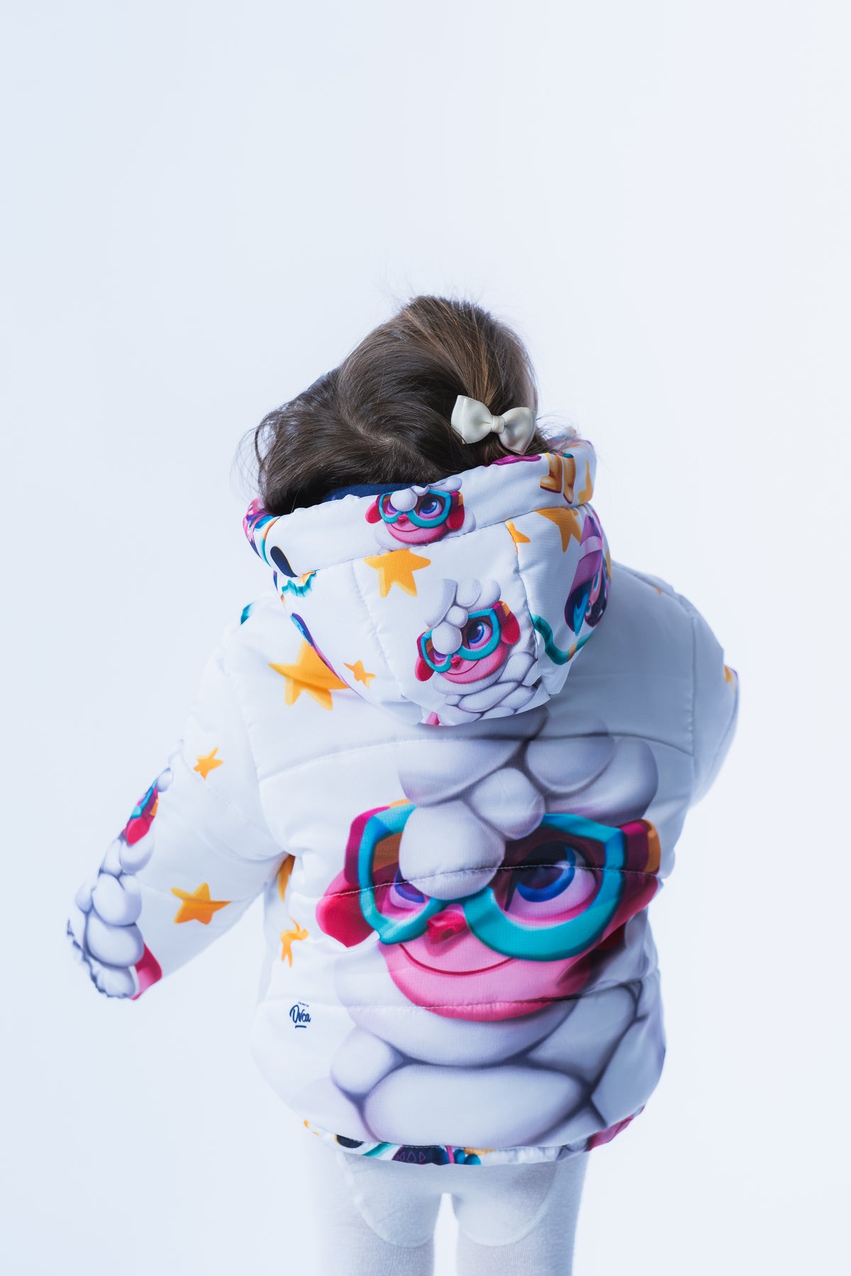 Kids Stars White Jacket | Wacky Sheep