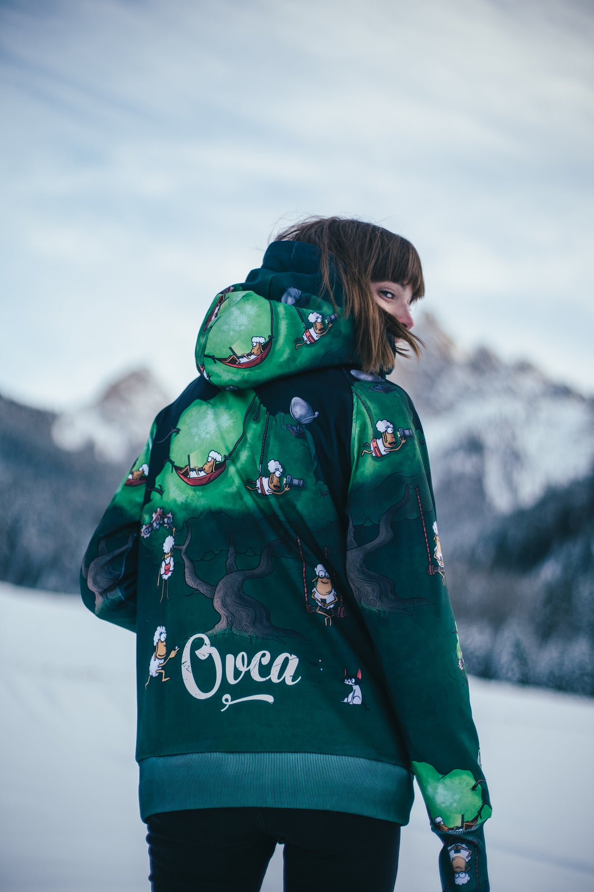 W's Tree Zip Hoodie | Wacky Sheep