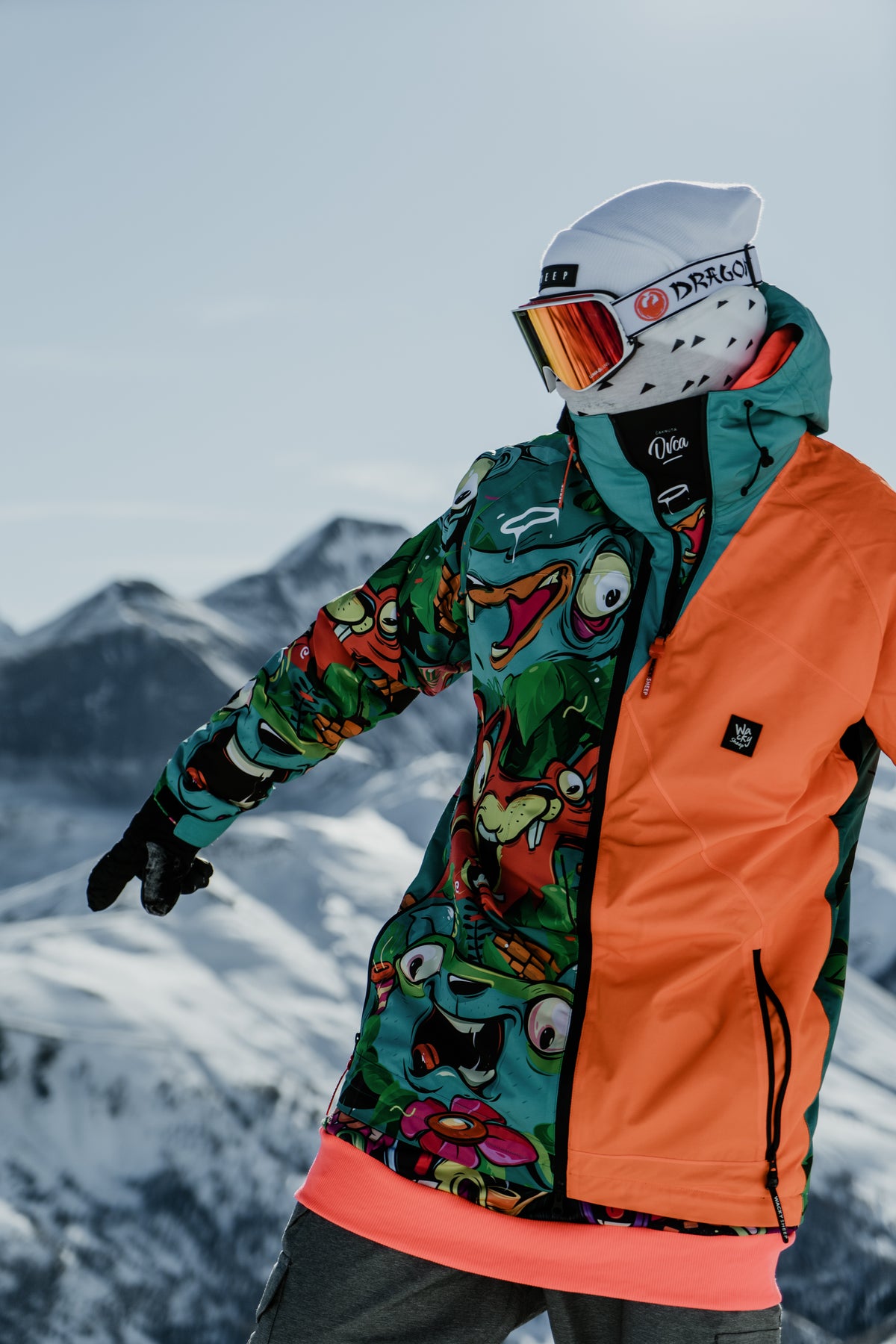 M's Junk Leaf Ski Jacket | Wacky Sheep