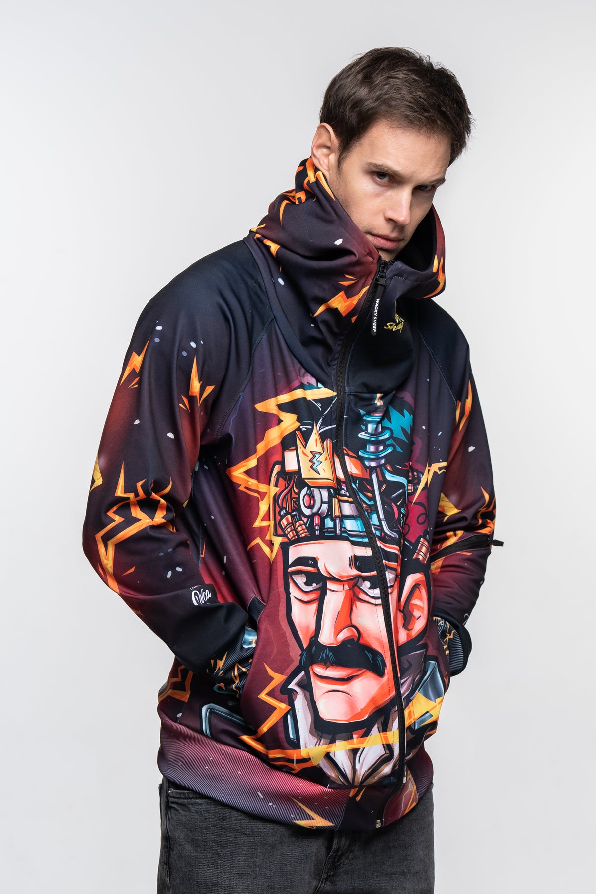 M's Tesla Zip Hoodie | Wacky Sheep